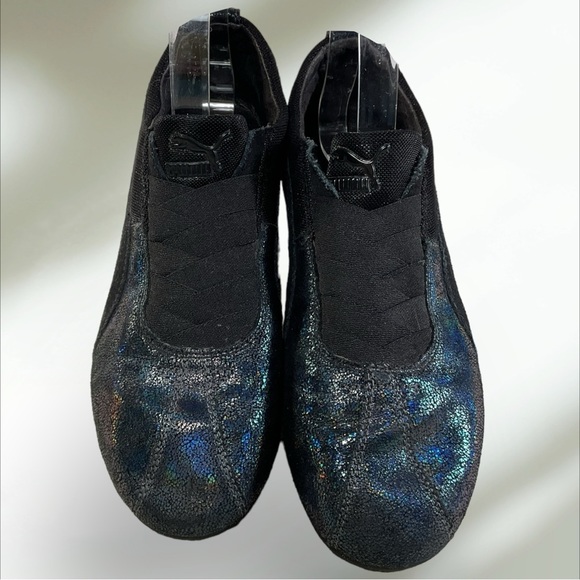 Puma | Shoes | Puma Eskiva Low Deep Black Iridescent Womens Slip On ...